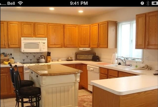 Modernize this 90's kitchen