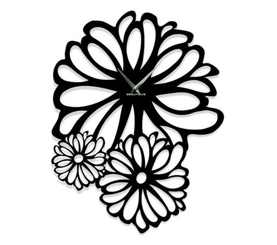 flower clock | Wall clock design, Clock design, Wall clock