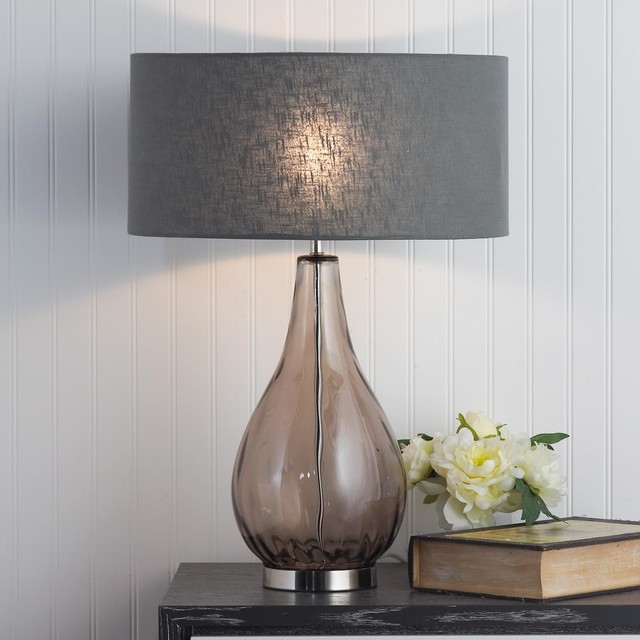 Smoke Glass Vase Lamp - Lamp Shades - by Shades of Light
