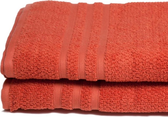 Bella Sala 6 Piece Towel Set RUST - Contemporary - Towels - vancouver ...
