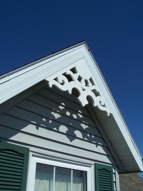 Gable Trim Decoration | Gable decorations, House exterior, Craftsman house