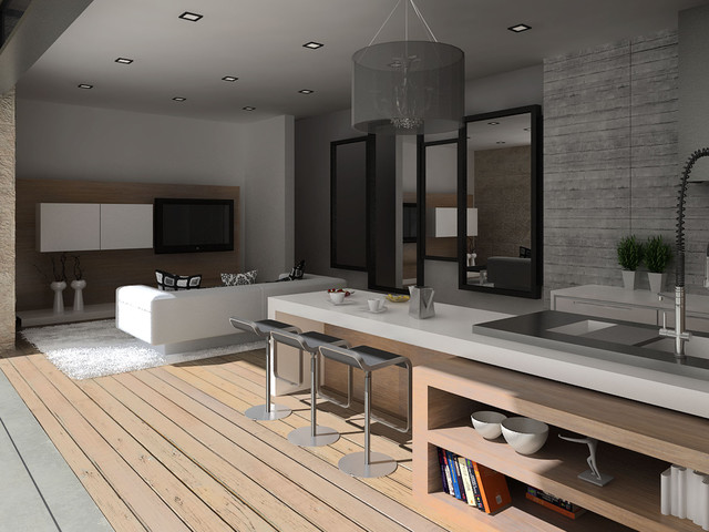 Contemporary Rendering Modern Homes