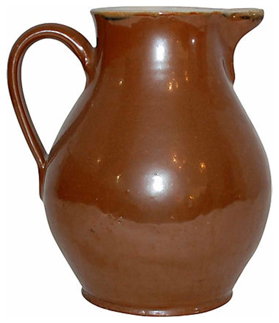 Redware Pitcher - Traditional - Pitchers - new york - by Second Shout Out