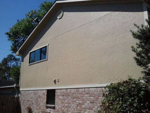 Autumn tan James Hardie stucco panel with sail cloth trim by ASAP ...