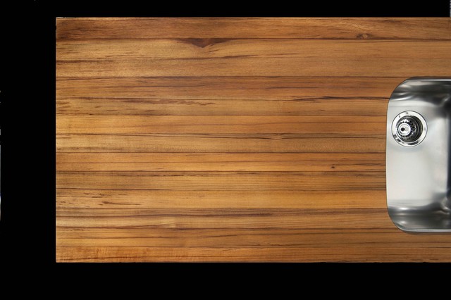 Teak Butcherblock Wood Countertop by Grothouse - Contemporary - Kitchen ...