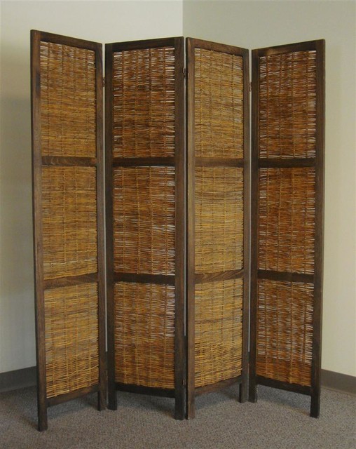 Rustic Wooden Room Divider Screens