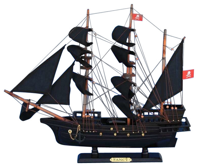Henry Avery's The Fancy 20'' - Wooden Pirate Ship - Pirate Ship ...