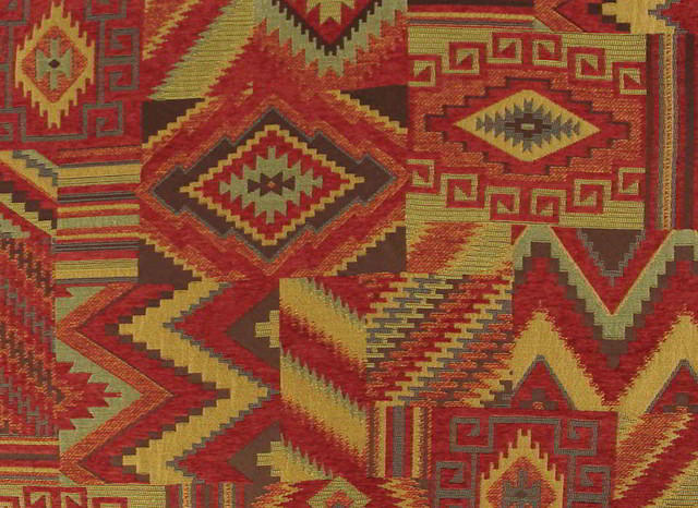 Southwestern Upholstery Fabric, Southwest, Chipotle - Southwestern ...