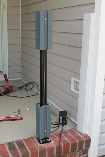 Color Guard Steel Post Bracket with Leveling Plate - Home Fencing And ...