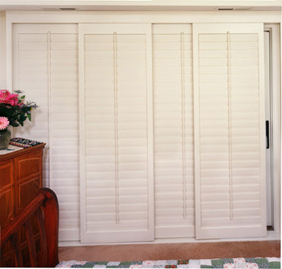 Four Bypass Sliding Shutter Panels - boston - by BACK BAY SHUTTER ...