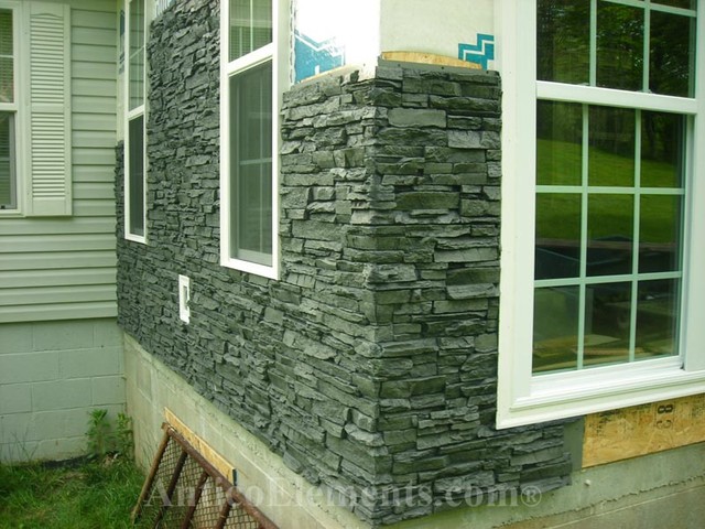 Outdoor Uses For Faux Stacked Stone - Traditional - Exterior ...