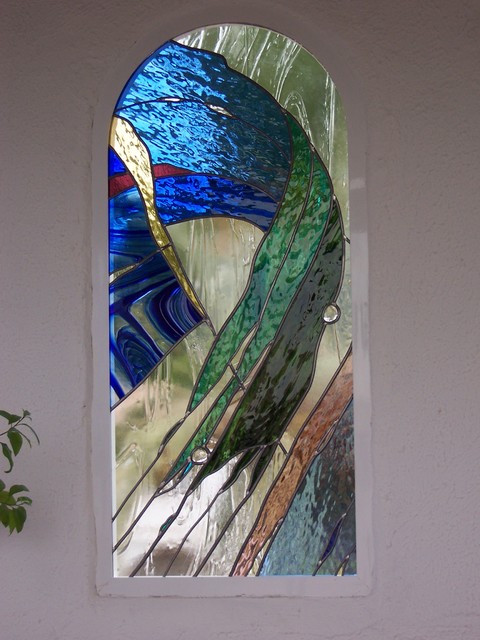 Modern Abstract Art Glass