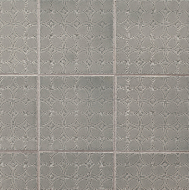 Scraffito Pattern A 8x8 - Tile - portland - by Pratt and Larson Ceramics