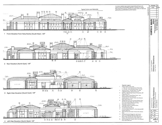 Modern Exterior Elevation Drawing