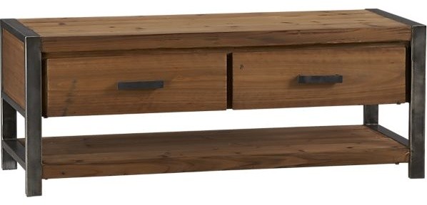Rustic Entry Bench With Storage
