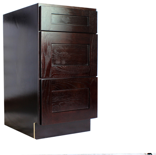 30" 3 Drawer Base Cabinets, Maple Spice modern-kitchen-cabinetry