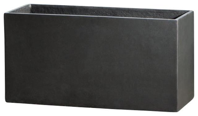 Fusion Tall Rectangular Planter - Contemporary - Outdoor Pots And ...