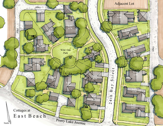 East Beach Cottage Court - Site And Landscape Plan - other metro - by ...