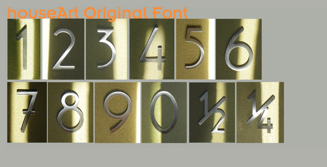 houseArt's "houseArt Font" our original font - House Numbers - detroit ...
