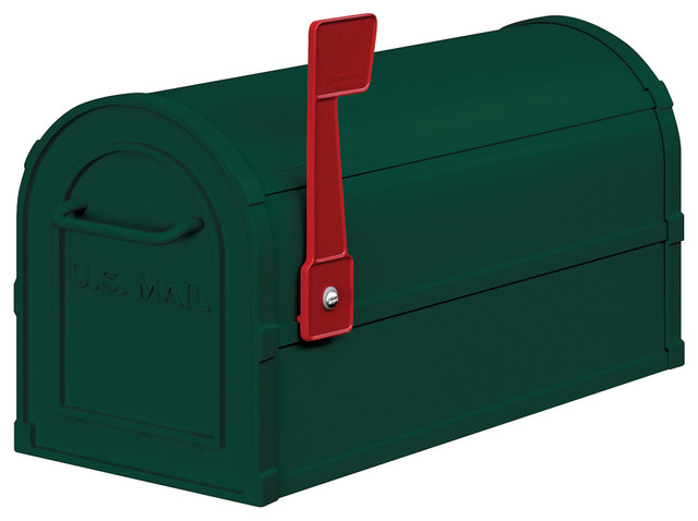 Heavy Duty Rural Mailbox - Green - Traditional - Mailboxes - by ...