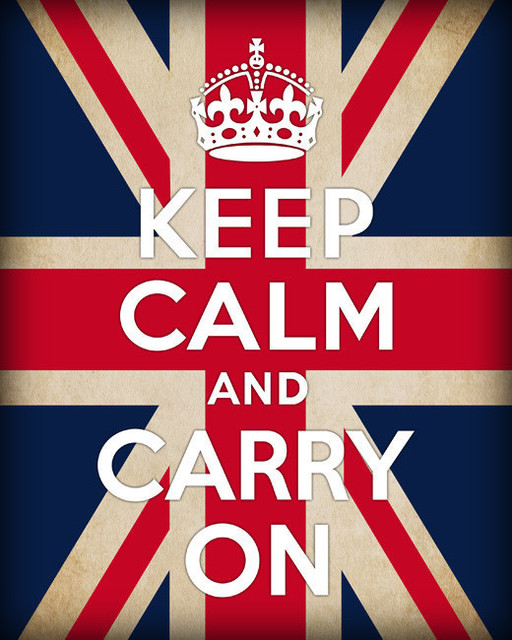 Keep Calm And Carry On British Flag Wallpaper
