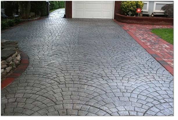 Sea Shell Concrete Driveway