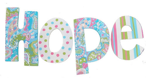 Hope In Bubble Letters