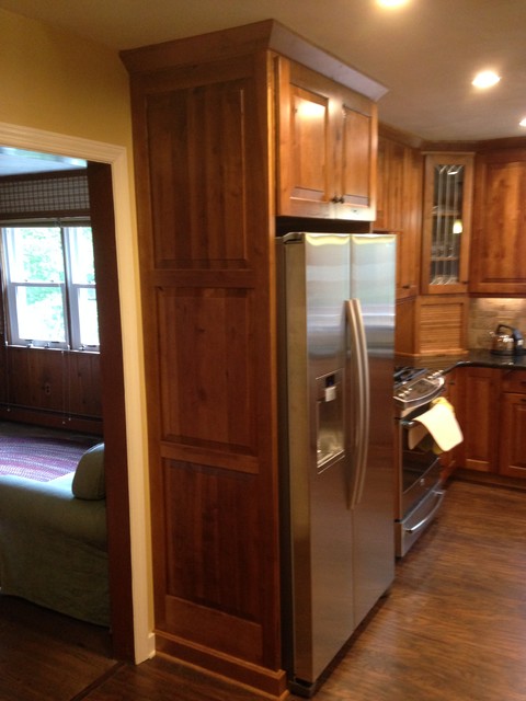 Rustic Birch Kitchen Cabinets