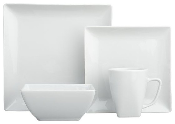 Court 16-Piece Set - Modern - Dinnerware - by Crate&Barrel