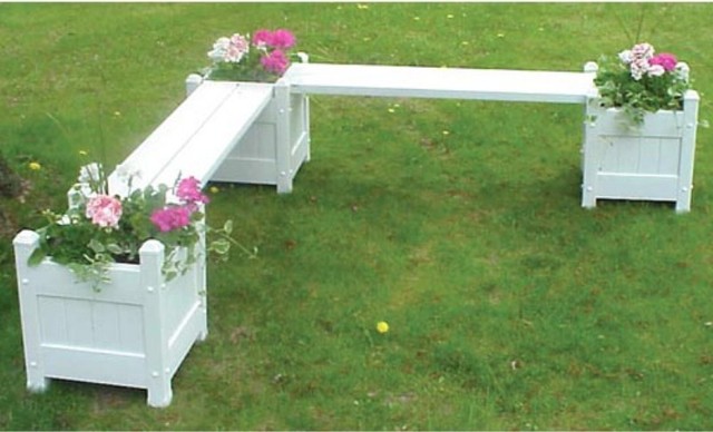 Resin Benches For Patio Planter