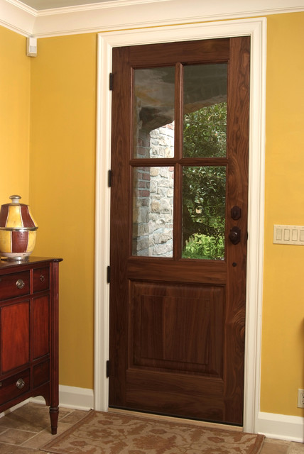 Custom Walnut Exterior Door - Traditional - Front Doors - other metro ...