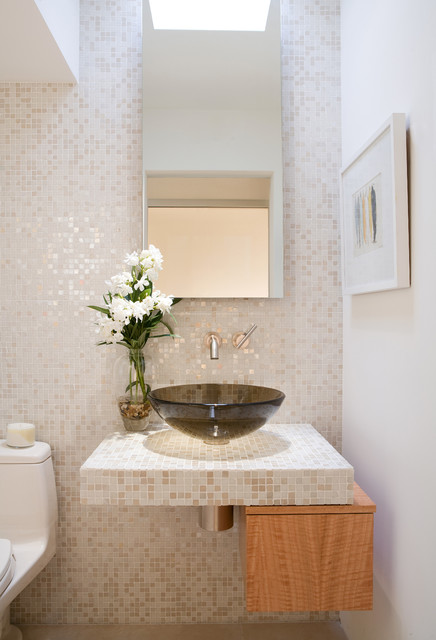 Simple Modern Powder Room