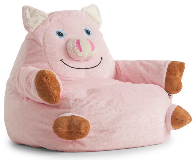 Comfort Research Big Joe Penelope the Pig Arm Chair // Short Fur ...