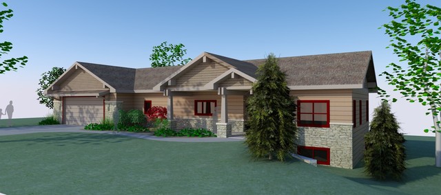 Rustic Residential Modular Home - Traditional - milwaukee - by Brian ...
