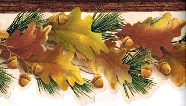 Green Leaf Wallpaper Border