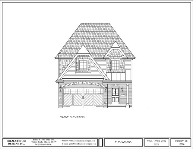 Modern Exterior Elevation Drawing