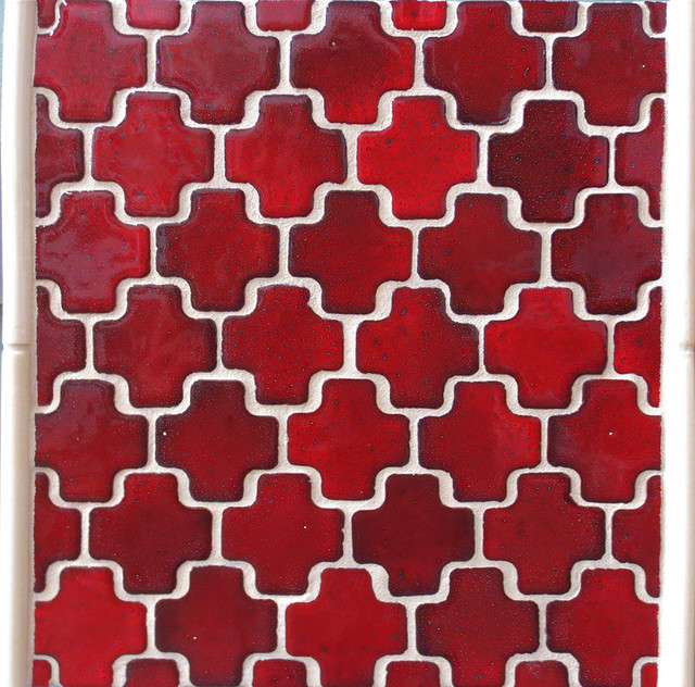 Matador Red Moroccan Cross - Eclectic - Tile - other metro - by Mercury ...