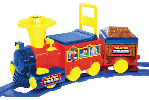 Talking Train Ride-On Toy with Track - Modern - Kids Toys And Games
