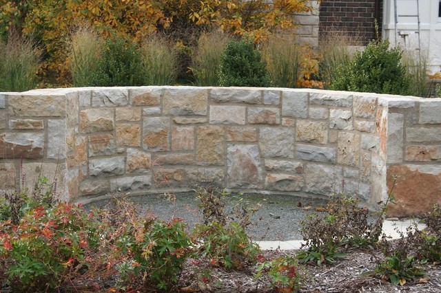 Stone Veneer Retaining Wall Details