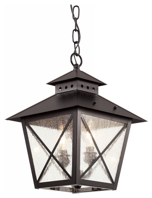 Black Square Exterior Light