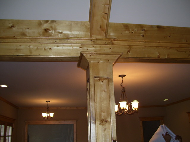 Rustic wood trim