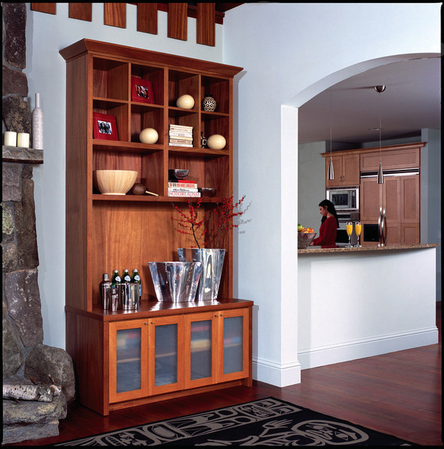 Wall Unit and Dry Bar - Traditional - Display And Wall Shelves - other ...