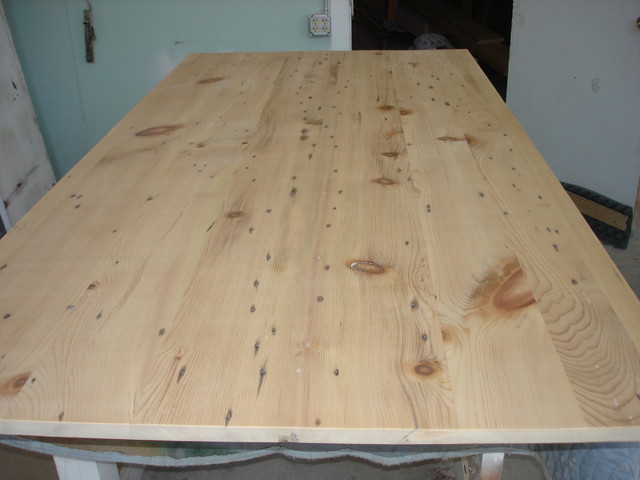 Nantucket reclaimed lumber heart pine counter top - Kitchen Countertops ...