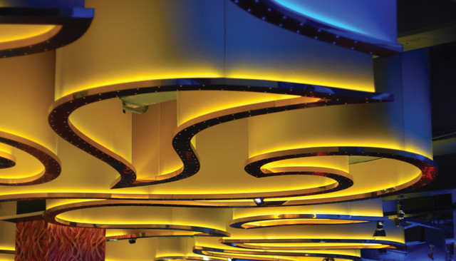 LED Strip Lighting and unique architectural design on the ceiling | Led ...